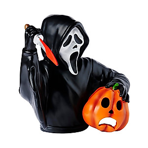 Spirit Halloween Light-Up Ghost Face ® Bust Statue | Officially Licensed | Halloween Décor | Light-Up Halloween Décor