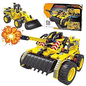 GILI Building Toys for Kids Ages 8-12(Bulldozer & Tank), Stem Toys for 7+ Year Old Boys Girls, Construction Engineering Set for 6, 9, 10yr Kids Christmas Birthday, Best Educational STEM Learning Kits