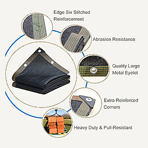 Extra Large 90% Shade Netting Cloth, Rip-Resistant & Anti-Storm Garden Awning with Grommets, Heavy Duty for Outdoor Pet House Barn Terrace Gazebo (Size : 8mx10m/26ftx33ft)
