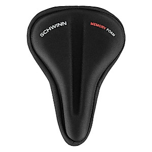 Schwinn Comfort Bike Sport Seat Cover, Memory Foam Padding, Fits Traditional Road and Mountain Bikes