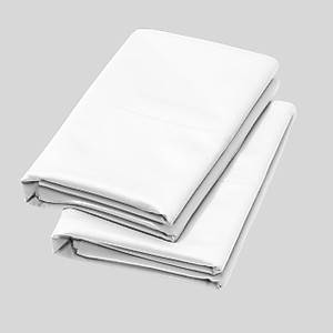 1000 Thread Count 100% Egyptian Cotton Pillowcases for Sleeping,Satin Pattern White, Envelope Closure Pillowcase Silk Soft Bed Pillow Cover(2 Pcs Standard 20"x26", White)…