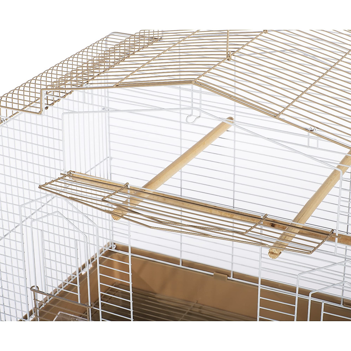 Prevue Pet Products SP50051 Barn Style Bird Cage, Brown/White