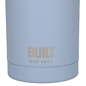 BUILT Stainless Steel Vacuum-Insulated Thermal Travel Cup, 565 ml (20 fl oz) - Arctic Blue