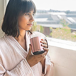 Ember Temperature Control Smart Mug 2, 10 Oz, App-Controlled Heated Coffee Mug with 80 Min Battery Life and Improved Design, Rose Gold