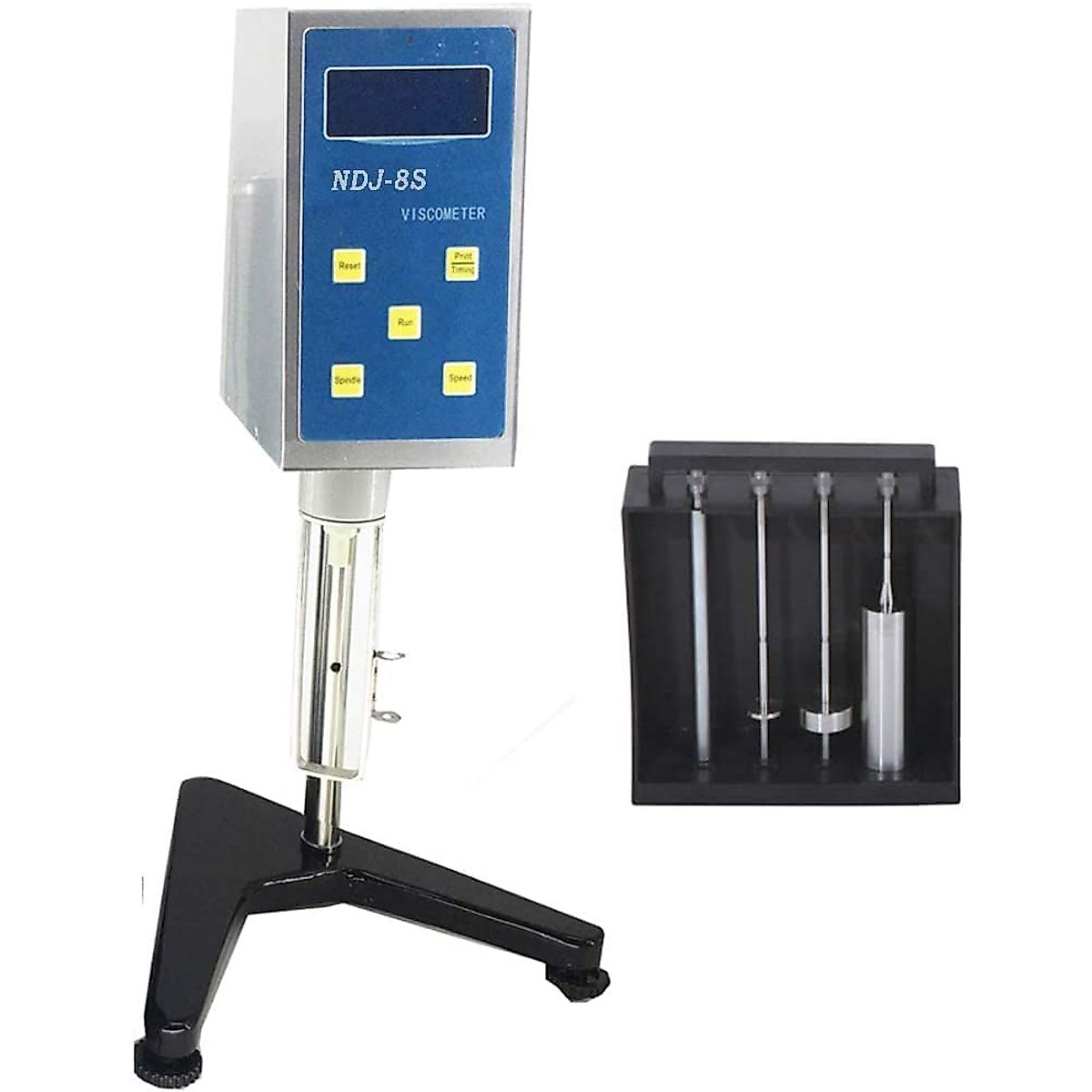 CNYST Viscometer Rotational Viscosity Meter with Range 20 to 2,000,000mPa·s Adjustable S Peed 0.3、0.6、1.5、3、6、12、30、60 4 Spindles Code L1 L2 L3 L4 LCD Screen Display