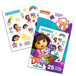 Dora the Explorer and Friends Mini Backpack Toddler Preschool ~ Bundle with 11" Mini Backpack Featuring Dora, Paw Patrol, Bubble Guppies, Blaze, TMNT, with Stickers