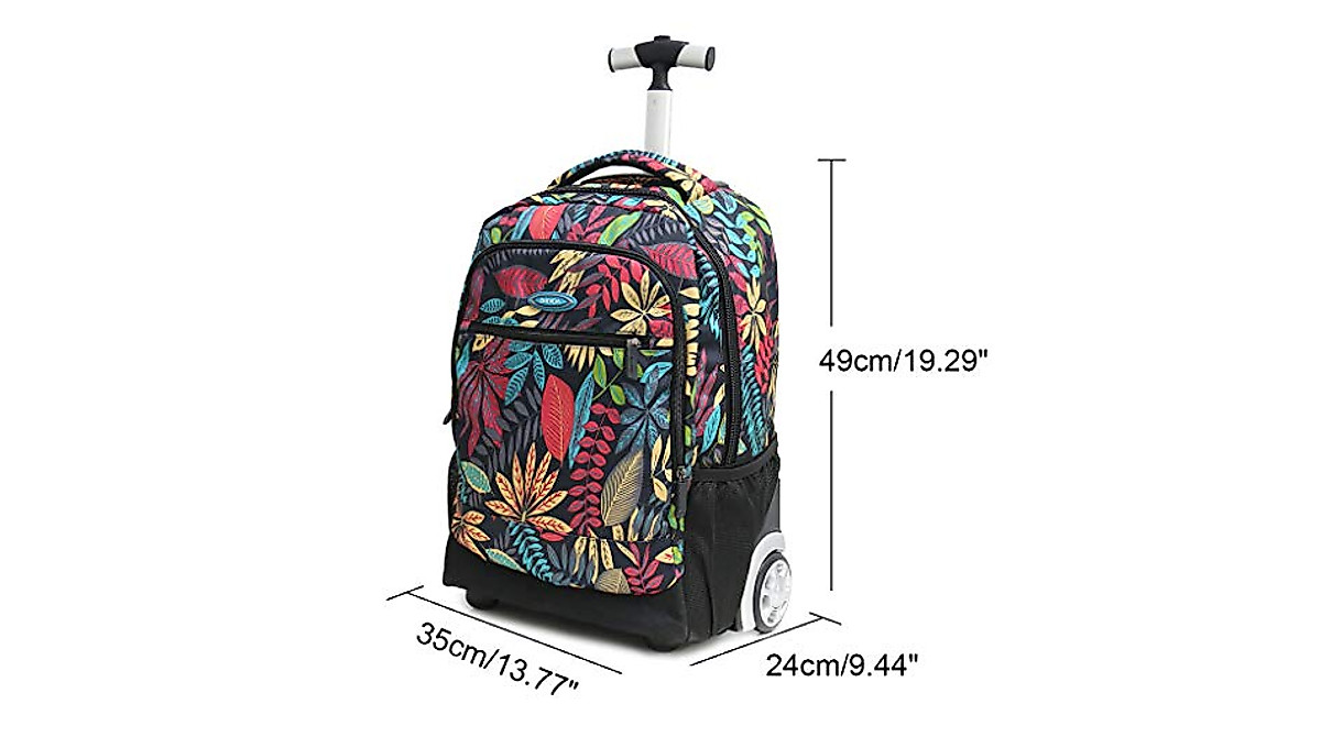 Dokin 18" Lightweight Rolling Backpack for School & Travel