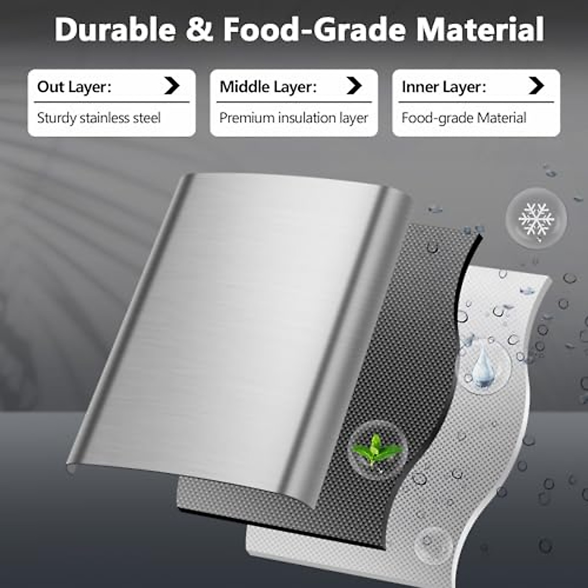 KUMIO Ice Makers Countertop with Self-Cleaning, 9 Pcs/6-8 Mins, 26.5 Lbs/24 Hrs, 2.1L Water Tank, 2 Sizes of Bullet Ice for Home/Party, LCD Digital Control Panel, Ice Basket & Scoop, Stainless Steel