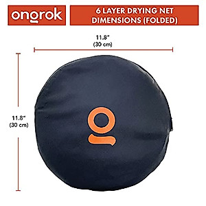 ONGROK Mesh Drying Rack, 6 Tier, Set of 2, Hanging Herb Drying Net, Plant Dryer Tent