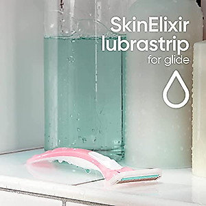 Gillette Venus Sensitive Disposable Razors for Women with Sensitive Skin, Delivers Close Shave with Comfort, 6 Count (Pack of 1)