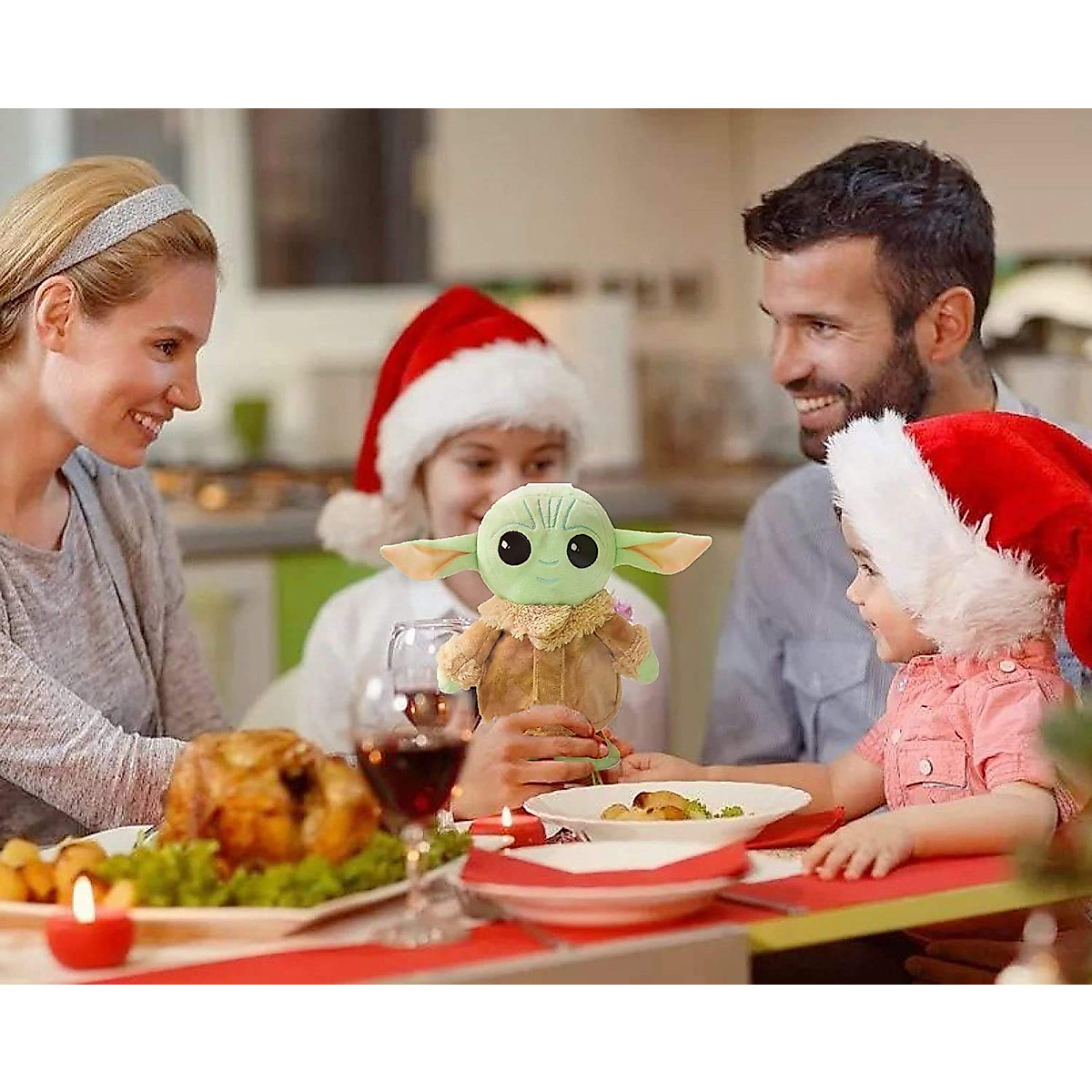 PAZATAO Talking Baby Yoda 7.8 Inch,Walking Baby Yoda and Toy Repeats What You Say Plush Animal Toy Electronic Toy for Boys,Girls,Stuffed Animal,Baby Doll for Kids Gifts (Baby Yoda)