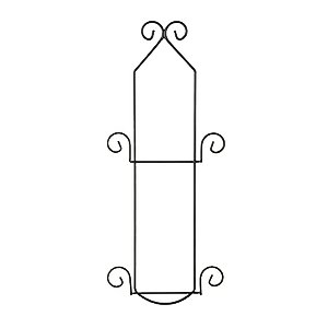 Tripar 2 Tier Vertical Black Plate Rack for Collectible Plates, Plaques, Dishes, & China