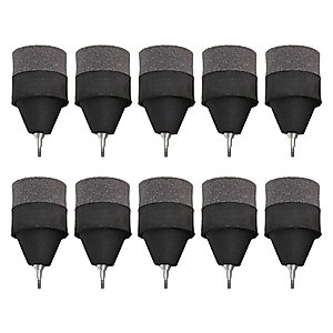 Eyourlife 10 Pack Black Foam Archery Arrowhead, Soft Sponge Arrow Heads, Game Practice Broadheads Tips for Archery Combat Game CS Shooting