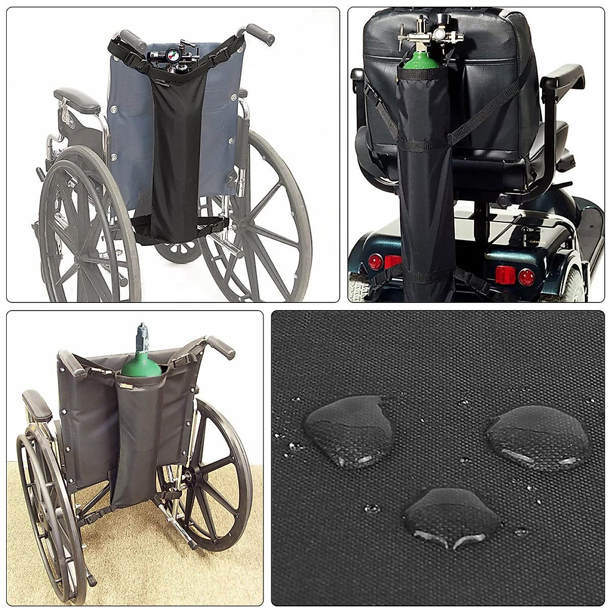Cabilock Oxygen Tank Holders for Wheelchair Bag Non-Tank Holder Easy to Use Lightweight