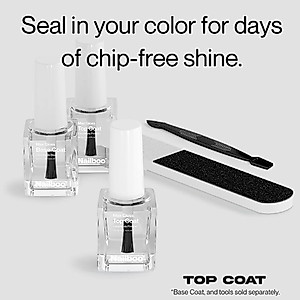 Nailboo PREMIER Max Gloss Nail Polish Top Coat, Clear, DIY Nails Salon Quality, Glossy Non-Gel Nail Polish, 0.5 oz.