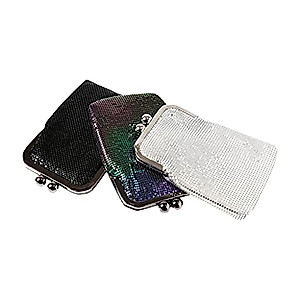 SEIJY Small Day Clutch with Sequined Candy Color Soft Phone Pocket Money Bags with Chain Shoulder Evening Bags (Color : D, Size : 1)