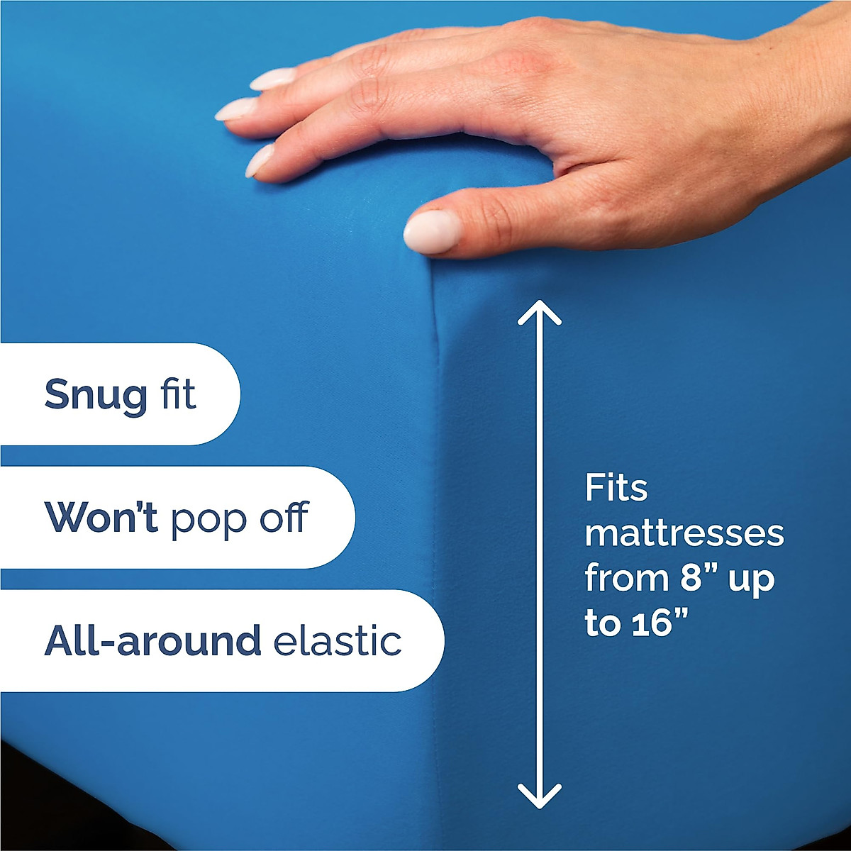 King Size 4 Piece Sheet Set - Comfy Breathable & Cooling Bed Sheets Set - Hotel Luxury Bedding for Women, Men, Kids & Teens - Deep Pockets, Easy-Fit, Super Soft & Wrinkle Free - Oeko-Tex - Royal Blue