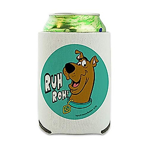Scooby-Doo Ruh Roh Can Cooler - Drink Sleeve Hugger Collapsible Insulator - Beverage Insulated Holder