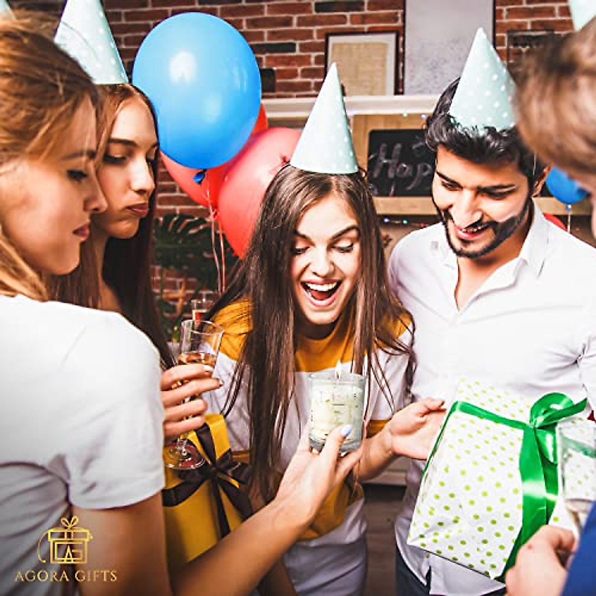 Happy Birthday Candle, Friend Birthday Gifts for Women, Friendship Candle, Gift for Mom, Sister, Friend, Funny Birthday Candle, Vanilla Birthday Cake Scented Candle, 90z. Soy Candle