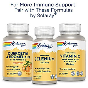 Solaray OptiZinc 30mg Immune Support Supplement, Chelated Zinc Capsules, Endocrine Systems and Cellular Health Support, with Methionine, Vitamin B6 and NO Copper, 60-Day Guarantee, 60 Serv, 60 VegCaps