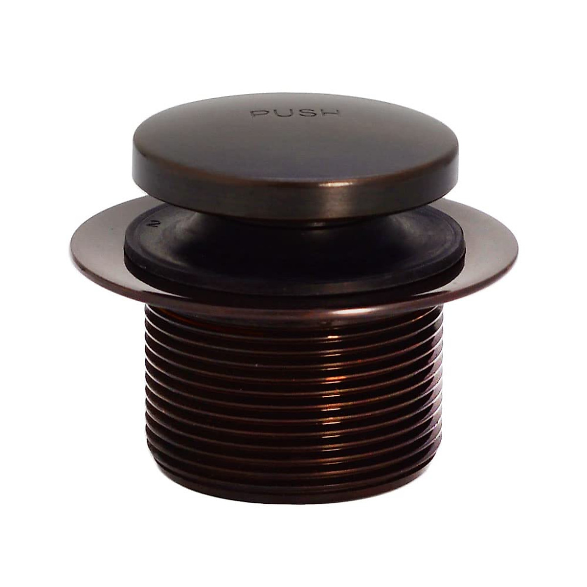 Westbrass D3322-12A 1-1/2" NPSM Tip-Toe Bathtub Drain Plug - Coarse Thread, Antique Bronze