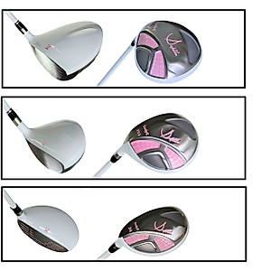 Sephlin - Lady Jayde Pink Girls Left Handed 7 Pieces Golf Club Set & Golf Bag Ages 6-10 2.0
