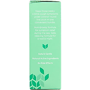 Kids Cold Medicine for Ages 2+, Hyland's Naturals Kids Cold & Cough, Day and Night Value Pack, Grape Syrup, Cough Medicine for Kids, 4 Fl Oz Each, 2 Count (Pack of 1)