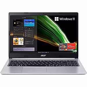 acer Aspire 5 A515 Laptop 2022 New, 15.6" FHD IPS Display, Intel i3-1115G4 2-Core, UHD Graphics, 8GB DDR4, 256GB SSD, Backlit Keyboard, Wi-Fi 6, Win10 Home, COU 32GB USB