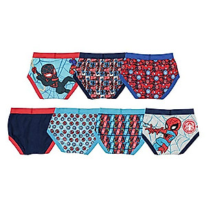 Spiderman boys Underwear Multipacks Briefs, Spiderman 7pk, 4T US