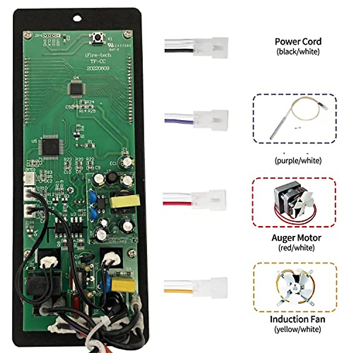 Camp Chef Gen 2 PID Controller Upgrade - Digital Thermostat Kit Compatible with SmokePro DLX/XT/Portable Grills - Dual Probe LCD Display, Custom Smoke Control - Replacement Parts