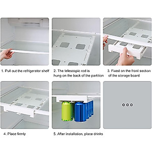 Soda Can Dispenser Rack for Refrigerator,Hanging Soda Can, Soda Can Organizer Holder for Refrigerator- Holds 8 Soda Cans 12Oz 16Oz