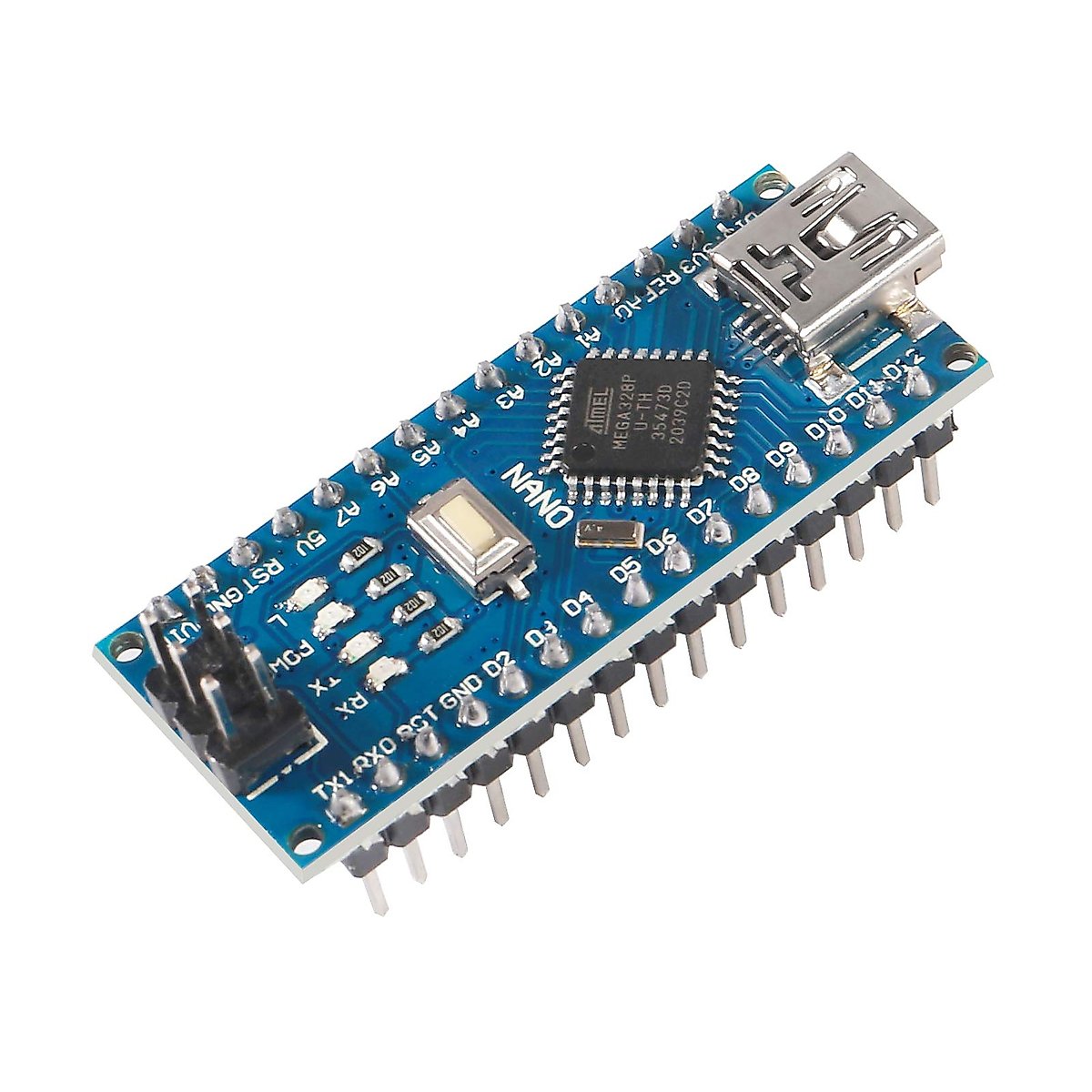2PCS Dorhea for Nano V3.0 ATMEGA328P Module CH340C Chip 5V 16MHz Mini USB Micro-Controller Board with USB Cable