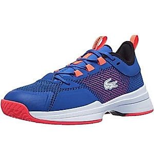 Lacoste Women's AG-LT21 Tennis Shoes, Blue/White (us_Footwear_Size_System, Adult, Women, Numeric, Medium, Numeric_8)