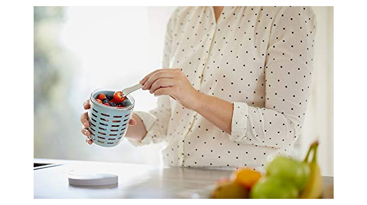 MEPAL Fruit and Veggie Snack Pot with Airtight Lid - Portable & BPA Free