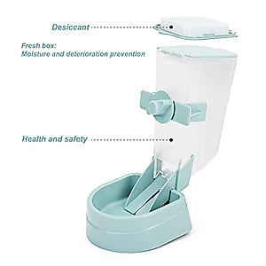 RUBYHOME Pets Food Hanging Bowl for Crates & Cages Hanging Pet Cage Feeder for Small Animals Cats Puppies Ferrets Rabbit Automatic Feeder