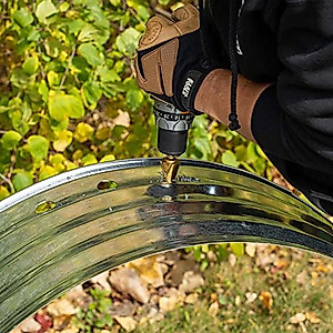 Klein Tools 25964 Step Drill Bit, 1/8 to 1/2-Inch, Spiral Double-Fluted, Cuts Thin Metal, Plastic, Aluminum, Wood, 1/4-Inch Hex Shank, VACO