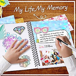 YOUSOKU DIY Journal Set for Girls Gifts, Great Birthday Gifts for Tween Age Girls, Art & Crafts Stuff for Tween & Teenage Kids, Girls Toy, Scrapbook & Diary for Ages 6 7 8 9 10 11 12 13 Years Old