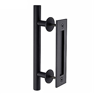 SONGJIA Sliding Barn Door Handle Pull Flush Recessed Wood Door Handle Furniture Hardware for Cabinet Cupboard Interior Door