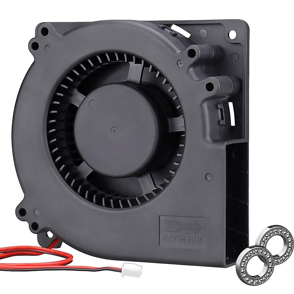 Wathai 120mm x 32mm Brushless Cooling Blower Fan 12V DC Dual Ball Centrifugal Fan High Airflow
