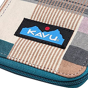 KAVU Go Time Bi-Fold Crossbody Wallet with Rope Strap - Grandmas Quilt