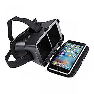 STEREN MOV-055 VR Goggles VR Headset with Bluetooth Remote Control for Smart Phones Black with Silver