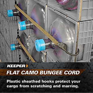 Keeper - 32” Flat Camo Bungee Cord - UV and Weather-Resistant