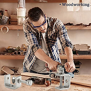 2Pcs C-Clamp 304 Stainless Steel G-Clamp Tiger Clamp Heavy Duty Woodworking Clamp Home Improvement And Automotive Repair Tools With Wide Jaw Openings (30MM)