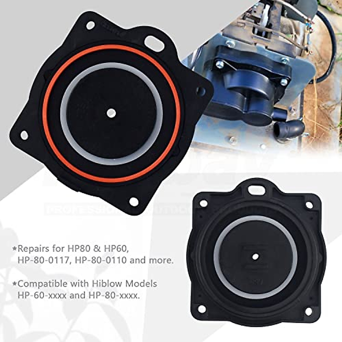 HP60/80 Air Pump Rebuild Kit for Hiblow HP 80, HP 60 Aerators, HP-80-0110, Included Diaphram, Filter and Screws Kit.