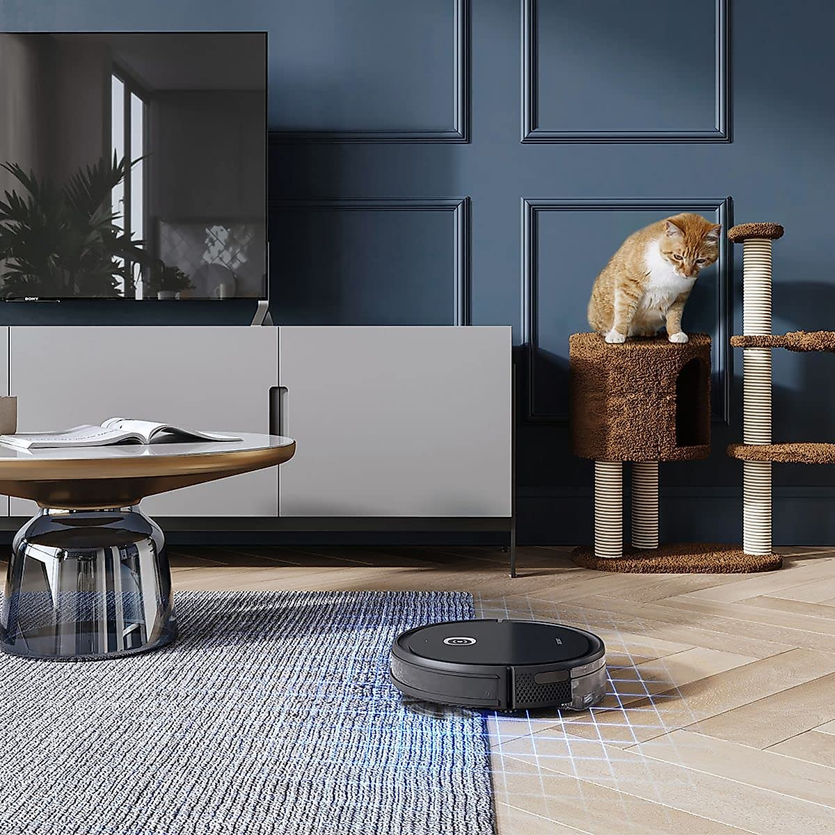 ECOVACS DEEBOT OZMO 950 2-in-1 Robot Vacuum Cleaner & Mop with Smart Navi 3.0 Technology, Up to 3 Hours of Runtime, Multi-Floor Mapping, 3 Levels of Suction Power, and Hard Floors & Carpets (Renewed)
