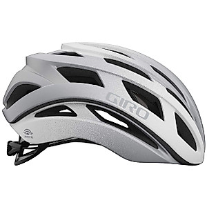 Giro Helios Spherical Adult Road Cycling Helmet - Matte White/Silver Fade (2022), Medium