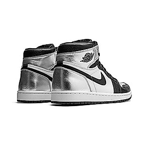Jordan Womens Air 1 Retro High OG WM CD0461 001 Silver Toe - Size 9.5W