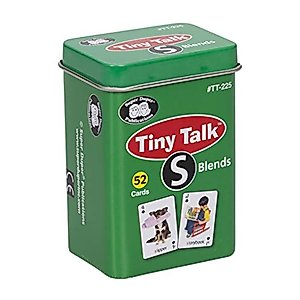 Super Duper Publications | Tiny Talk Articulation and Language S Blends Sound Photo Flash Cards | Educational Resource for Children