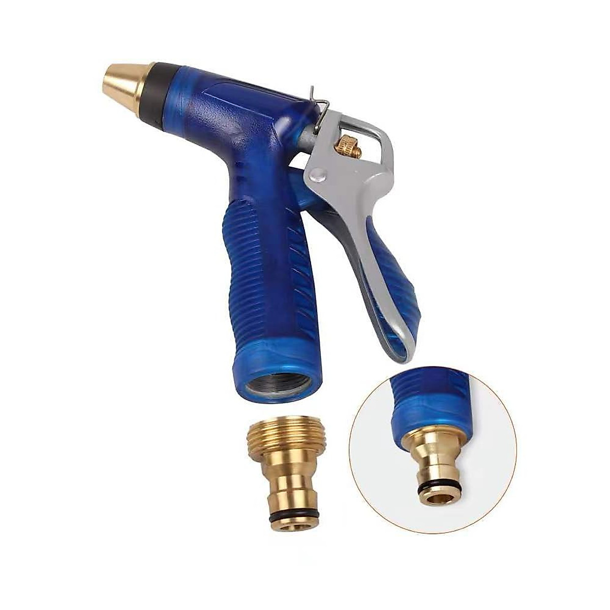 Joywayus 3/4” GHT Male Garden Hose Quick Connect Adapter Brass Connect Fitting（Pack of 4）