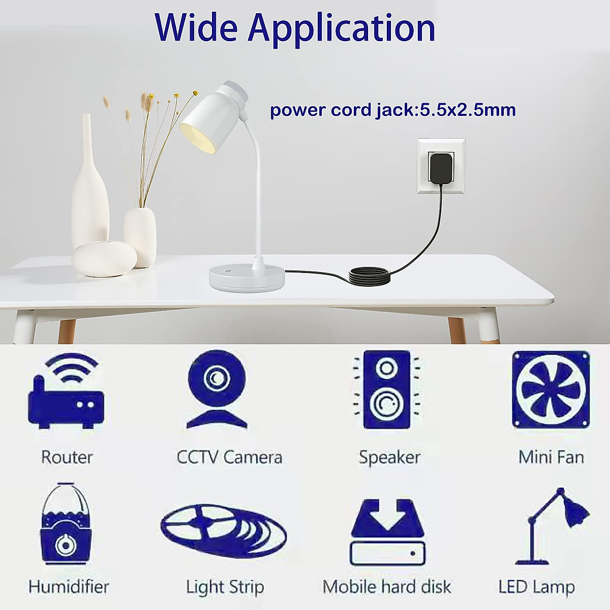 for BlissLights Sky Lite Power Cord 5V AC Adapter for LED Laser Star Projector Galaxy Lighting Nebula Lamp Charger Replacement